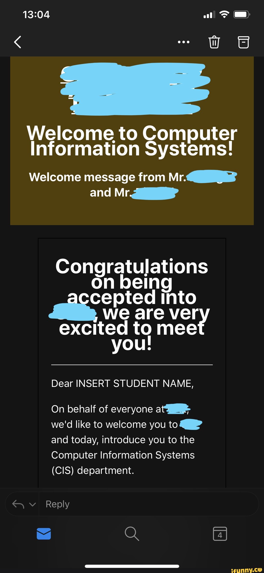 Welcome to Computer Information Systems! Welcome message from and Mra ...