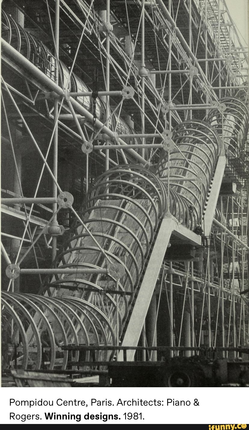 NS Pompidou Centre, Paris. Architects: Piano & Rogers. Winning designs ...