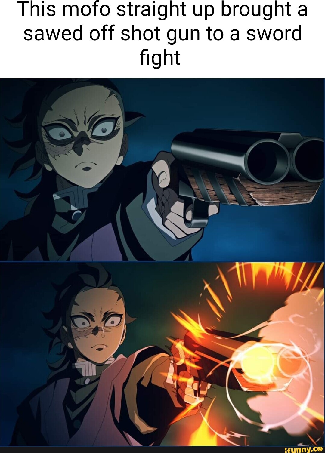 This MOO straight up brought a sawed off shot gun to a sword fight - iFunny