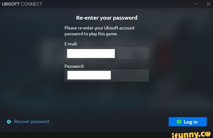 UBISOFT CONNECT Re-enter your password Please re-enter your Ubisoft ...