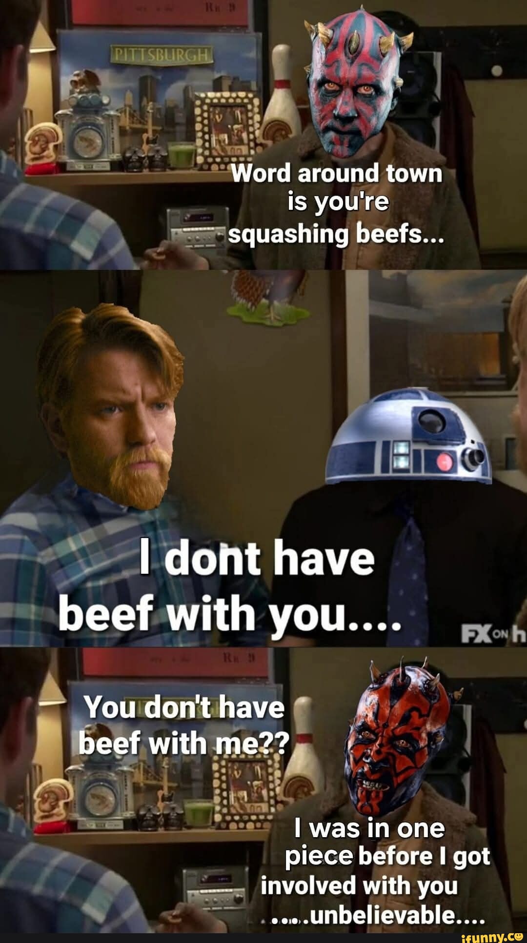 Word around town is you're squashing beefs... I cont have beef with you ...