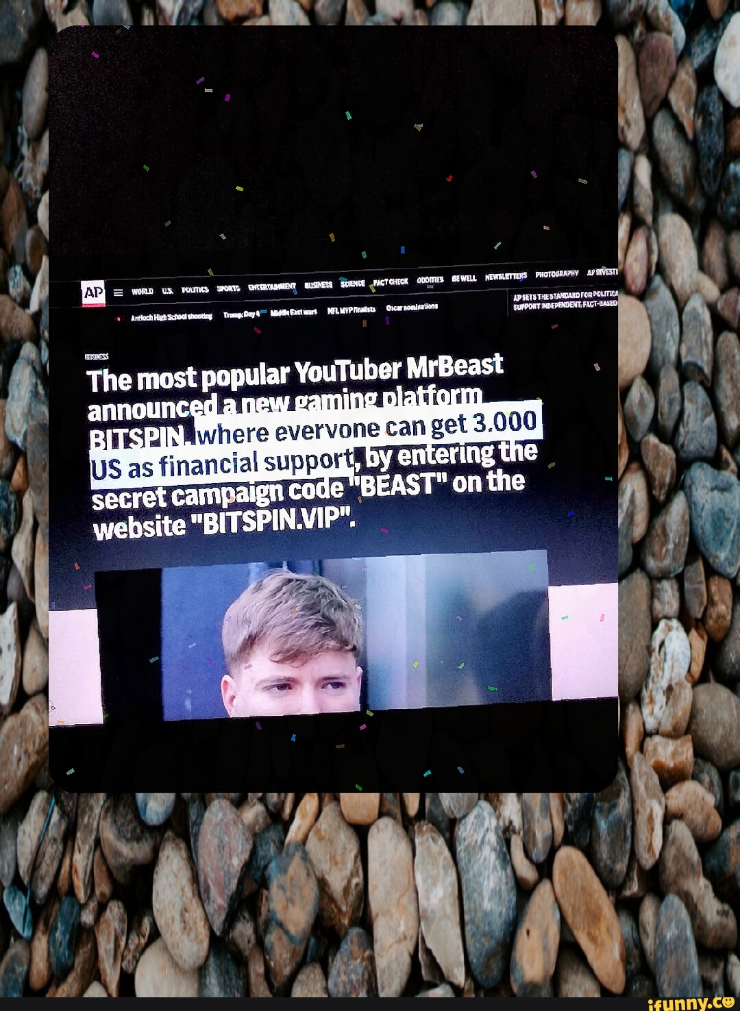 The most popular MrBeast awhere evervone can get 3.000 as financial ...