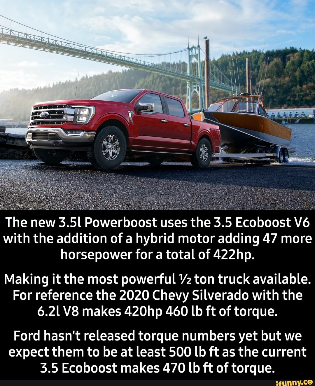 The new 3.51 Powerboost uses the 3.5 Ecoboost V6 with the addition of a ...