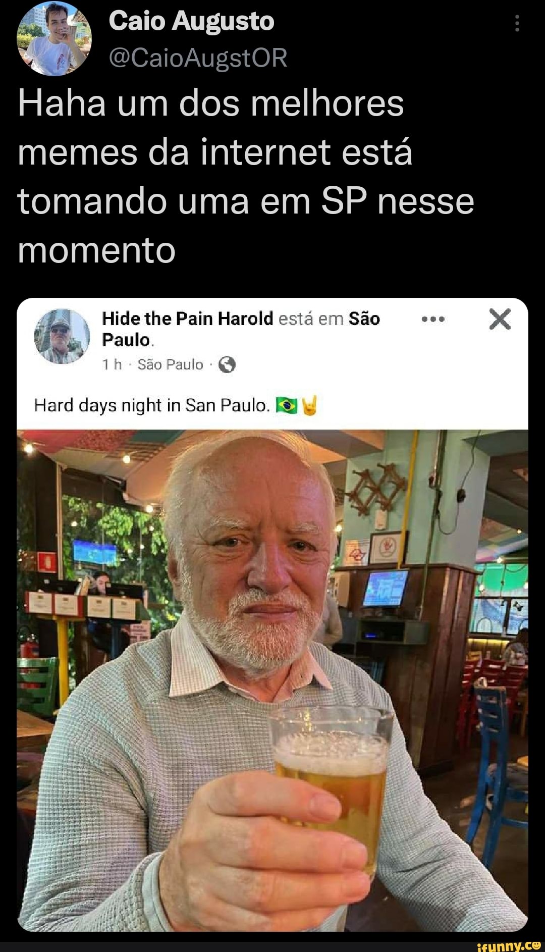 Caio Augusto > QCaioAugstOR Haha um dos melhores memes da internet está ...