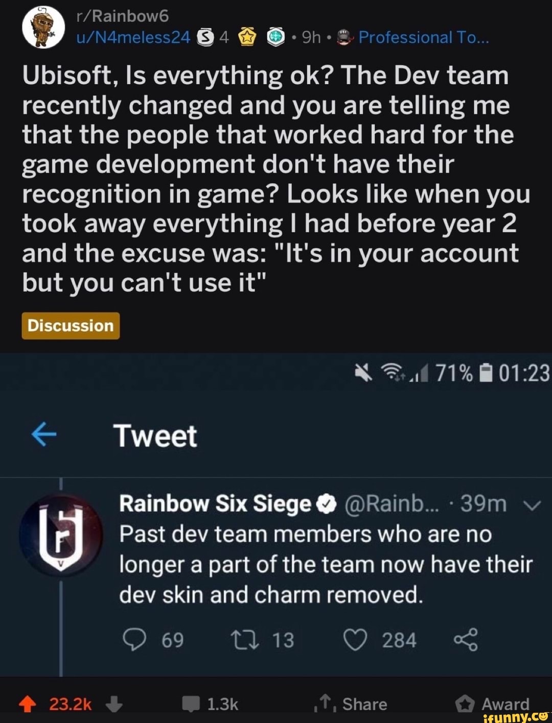 Ubisoft, Is everything ok? The Dev team recently changed and you are ...