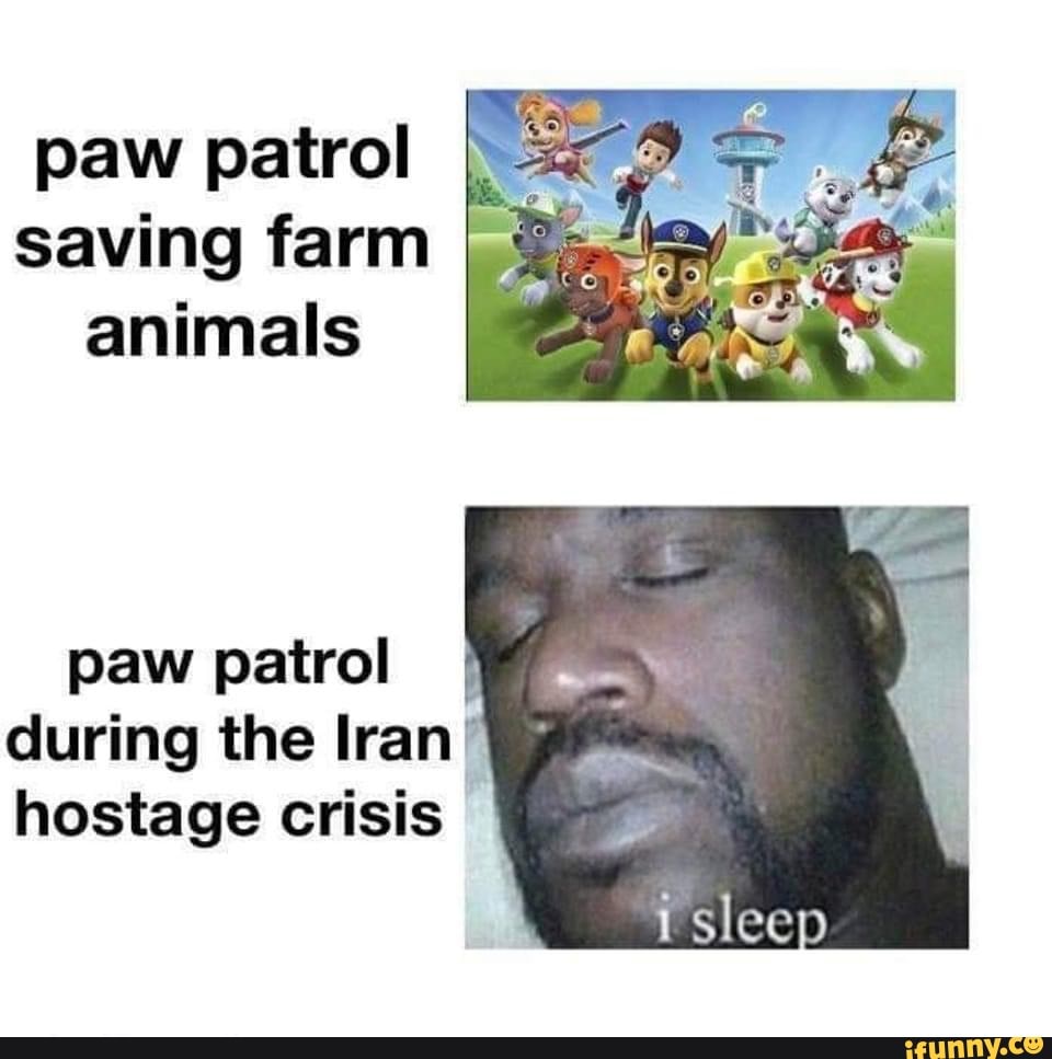 Paw patrol saving farm animals paw patrol during the Iran' hostage ...