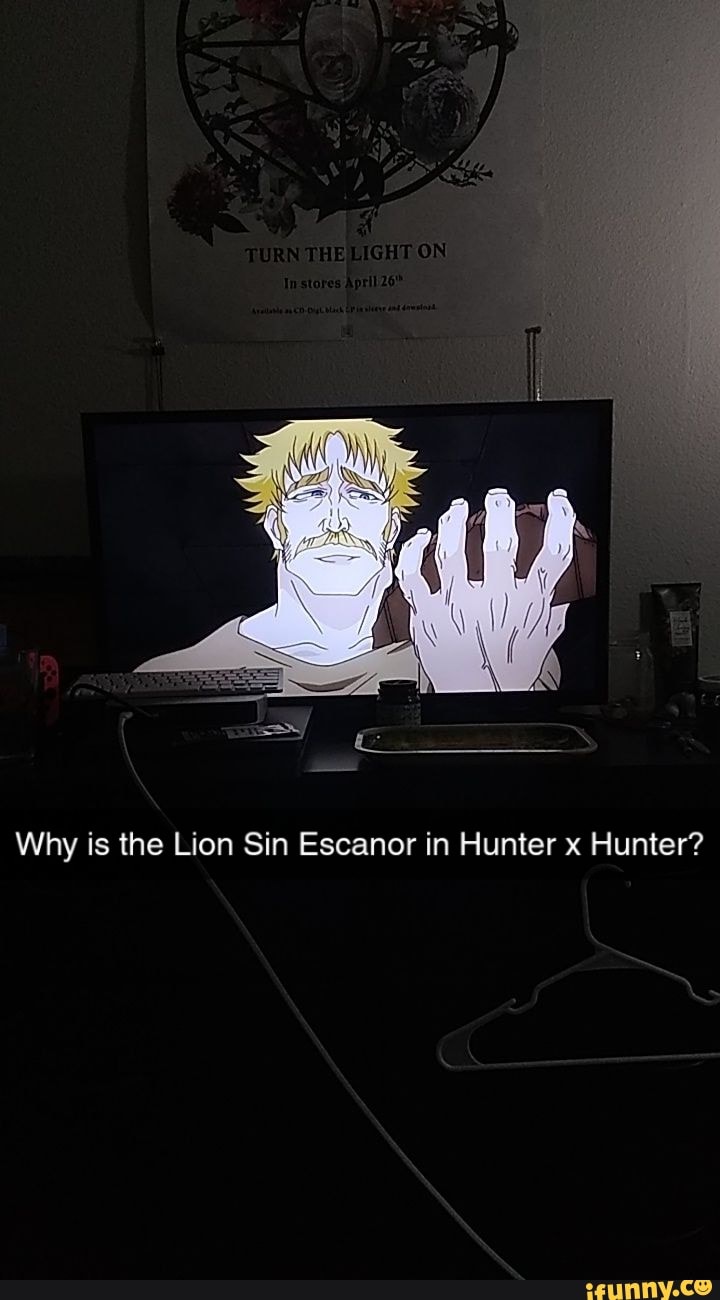 Why is the Lion Sin Escanor in Hunter x Hunter? - iFunny