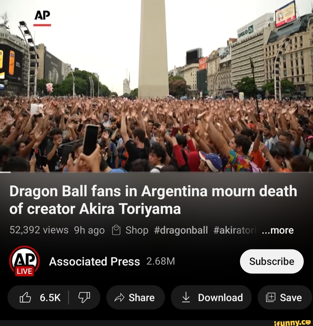 Dragon Ball fans in Argentina mourn death of creator Akira Toriyama ...