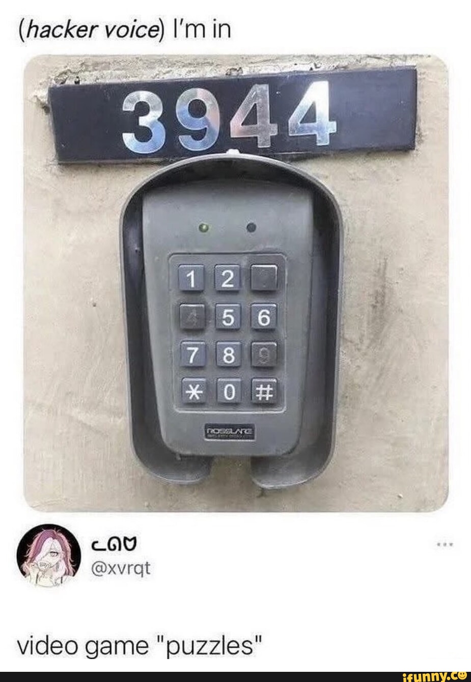 (hacker voice) I'm in video game "puzzles" - iFunny