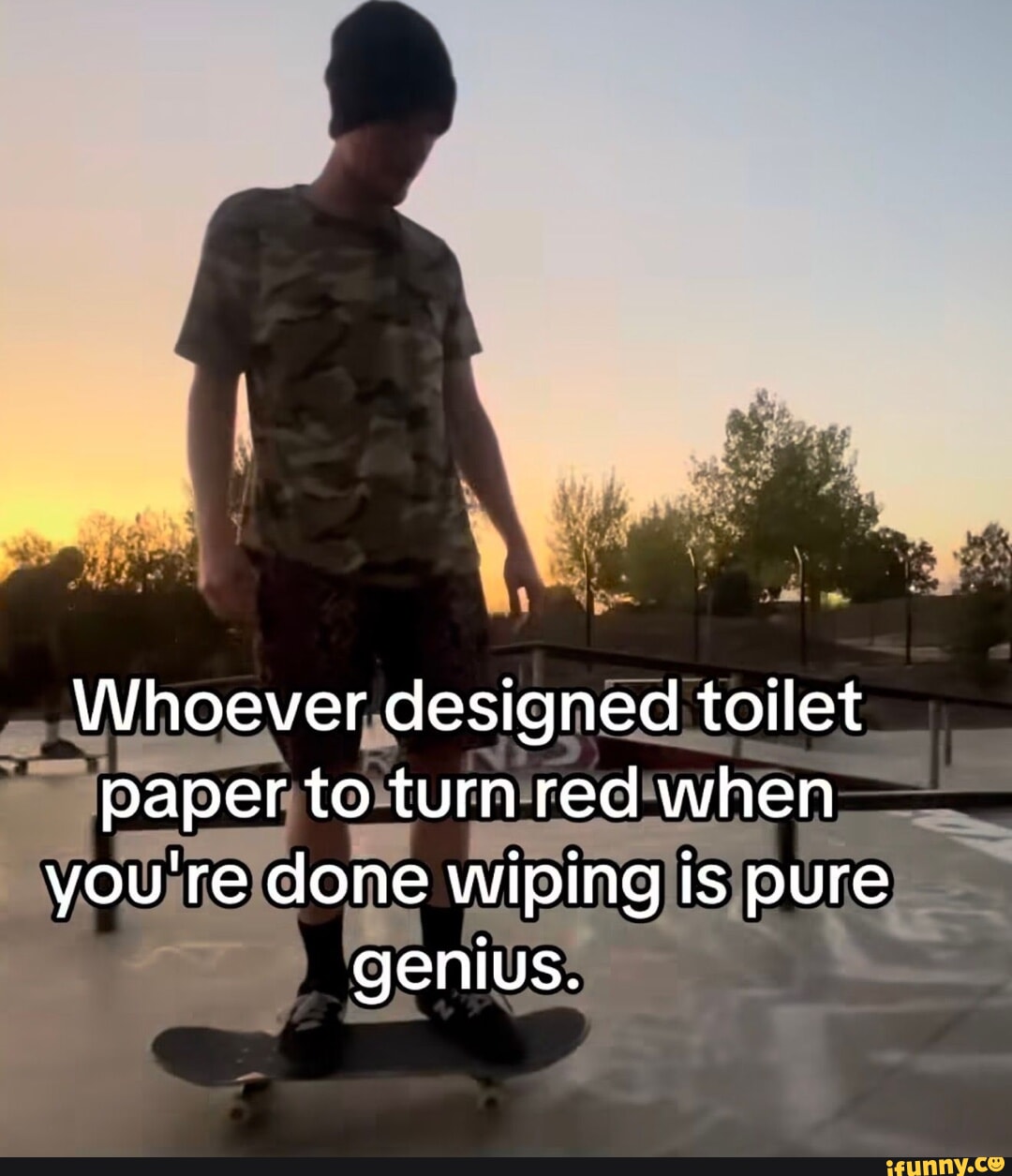 Whoever designed toilet paper to turn red when you're done wiping is ...