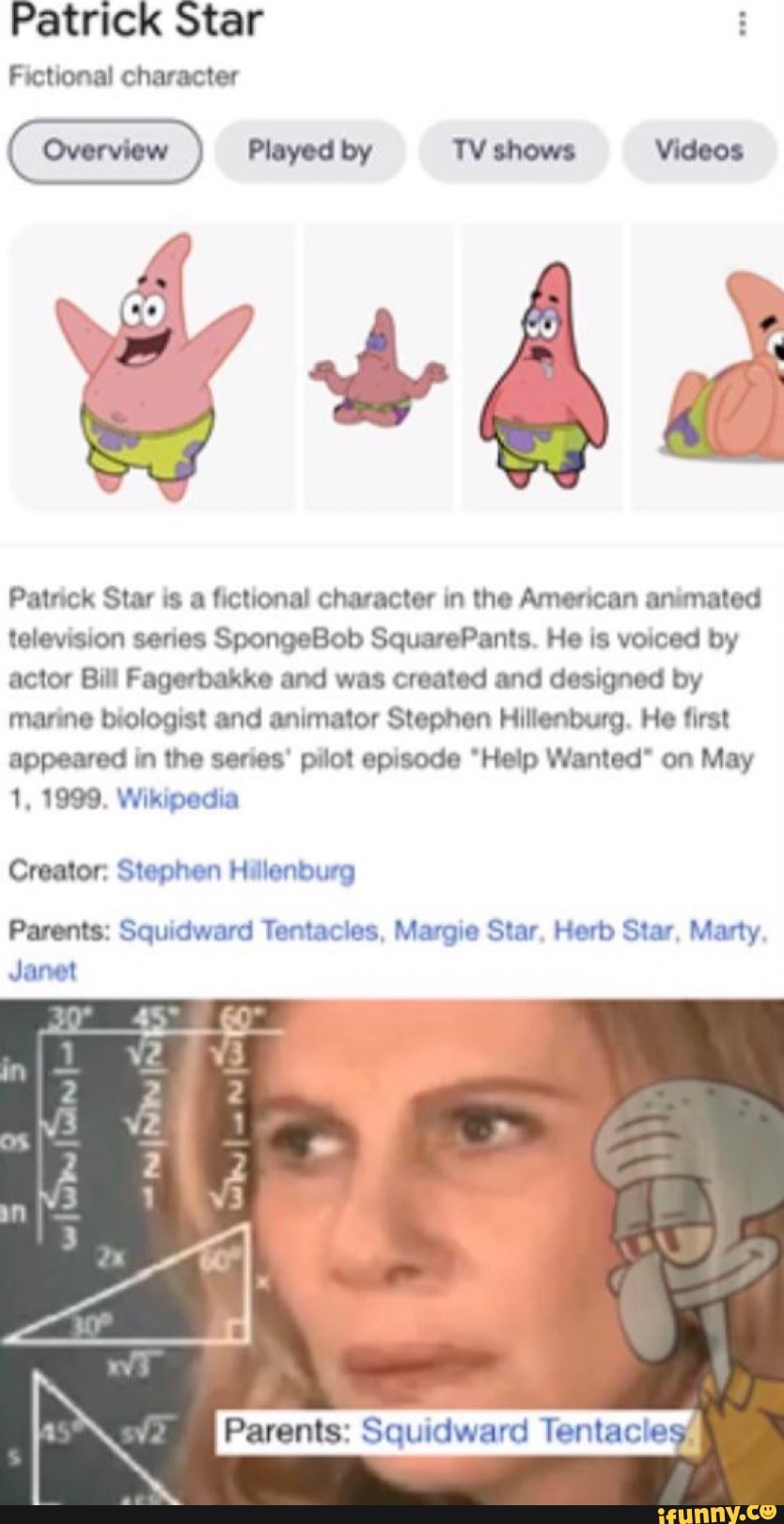 Patrick Star Fictional character (Overview Playedby TVshows _Videos ...
