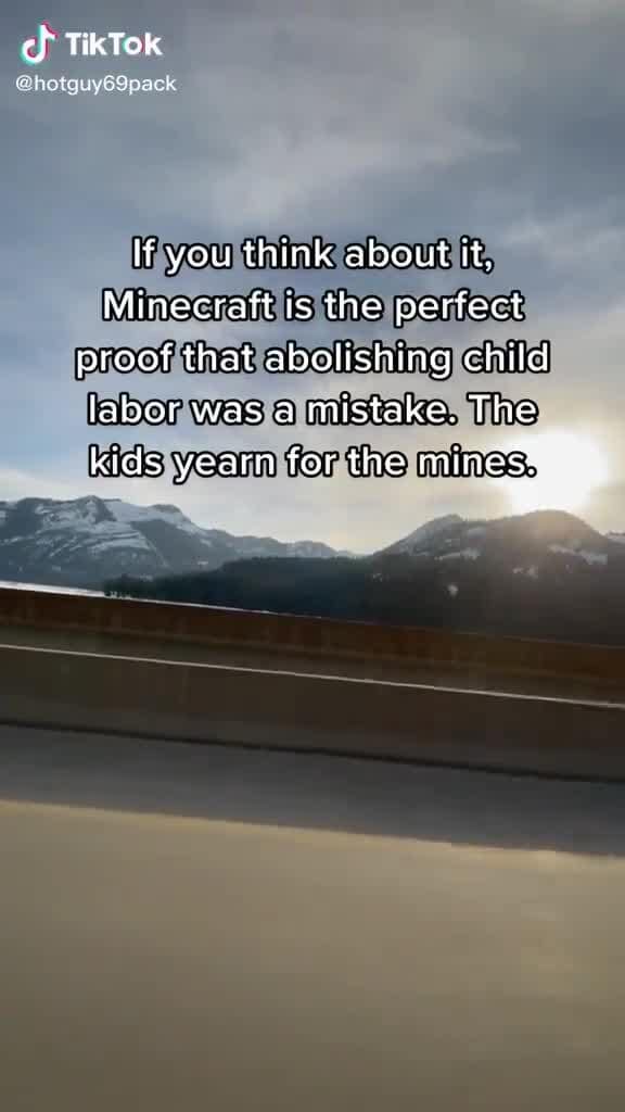 If you think about it, Minecraft is the perfect proof that abolishing ...