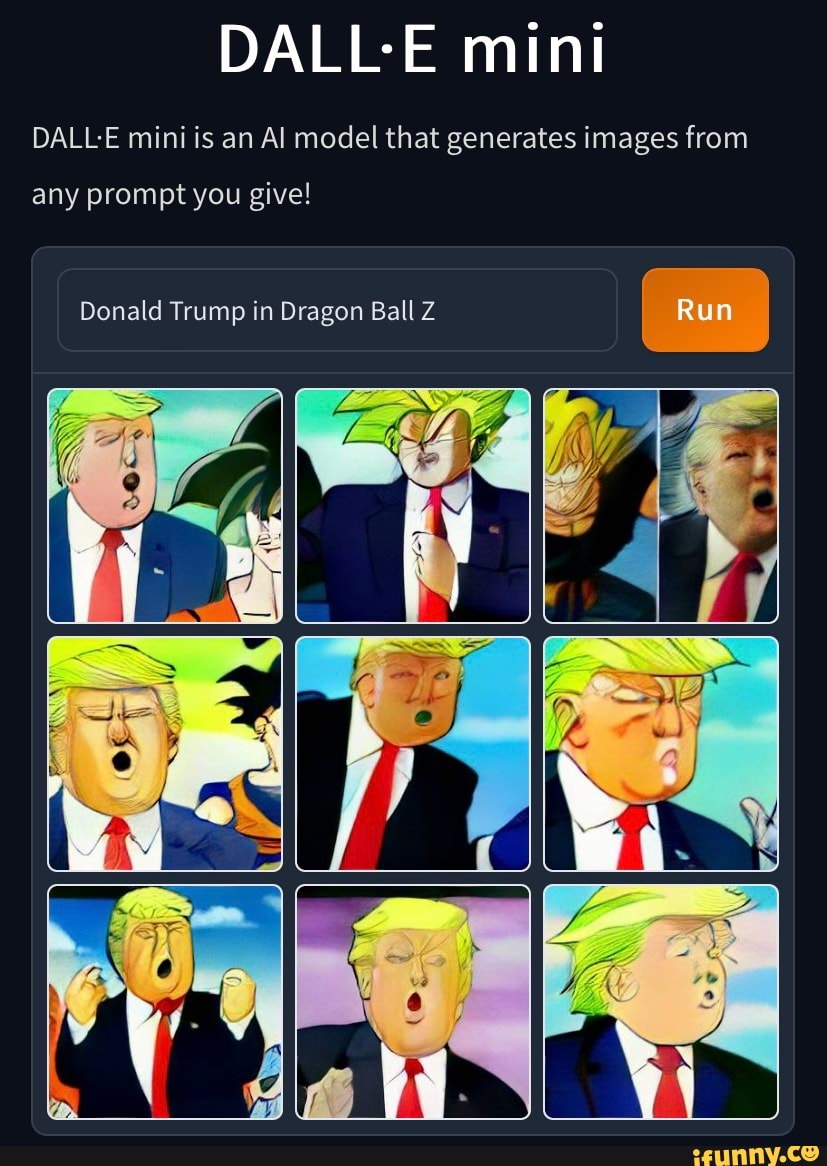 Dall E Mini Dalle Mini Is An Al Model That Generates Images From Any Prompt You Give Donald