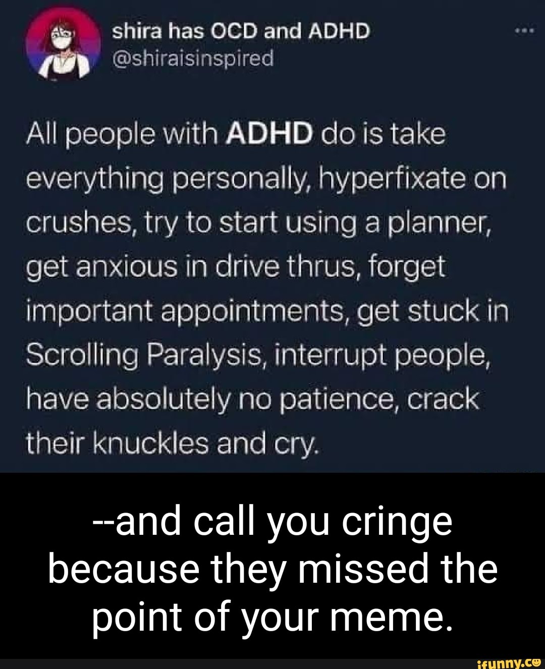 Hyperfixate memes. Best Collection of funny Hyperfixate pictures on iFunny