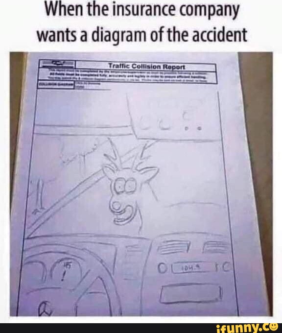 When the insurance company wants a diagram of the accident - iFunny