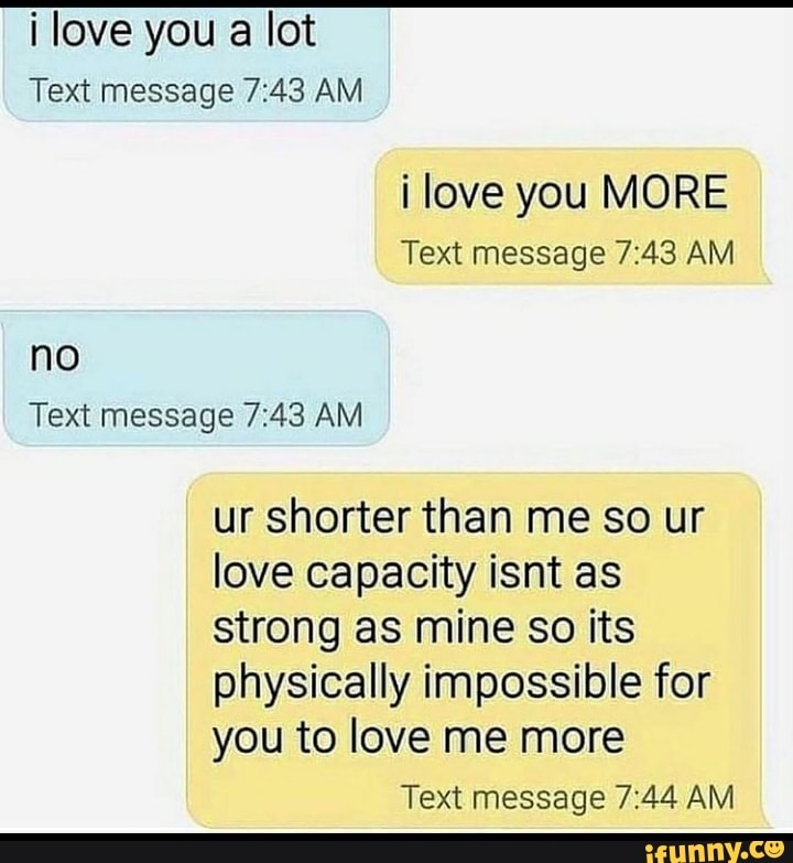 No I Love You More Meme