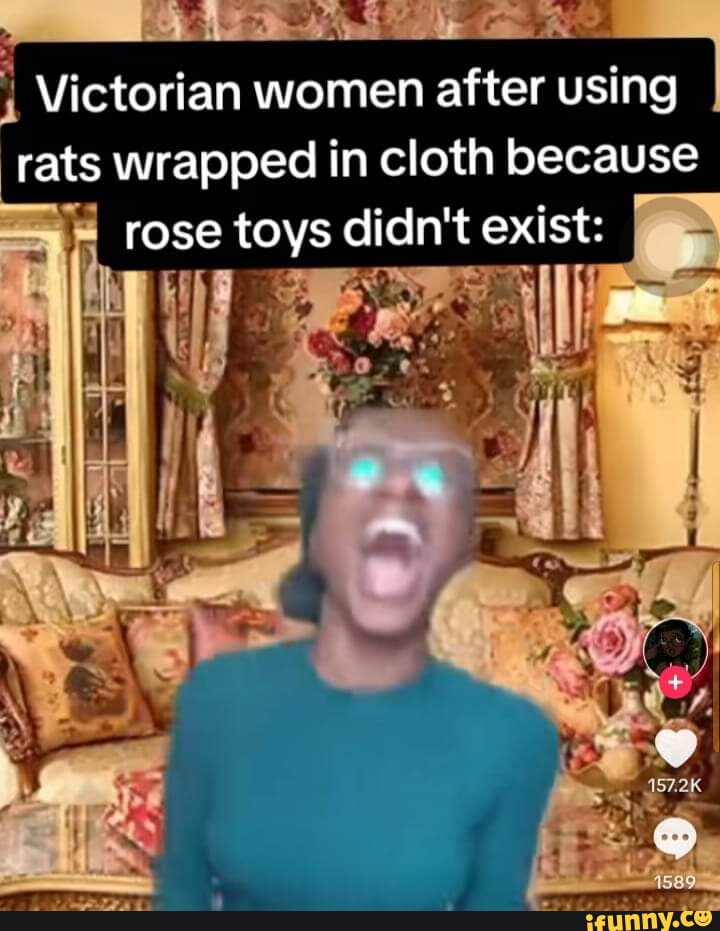 Victorian women after using I rats wrapped in cloth because I rose toys ...