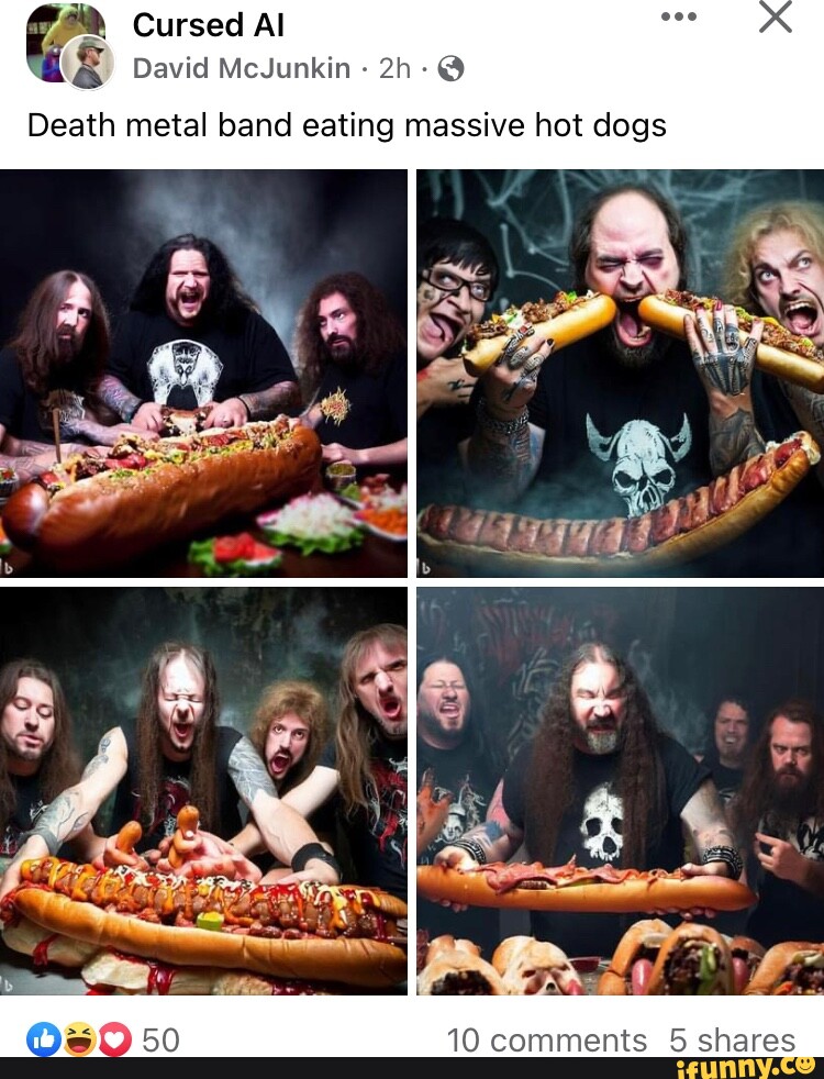 Ge Cursed Al David McJunkin - @ Death metal band eating massive hot ...