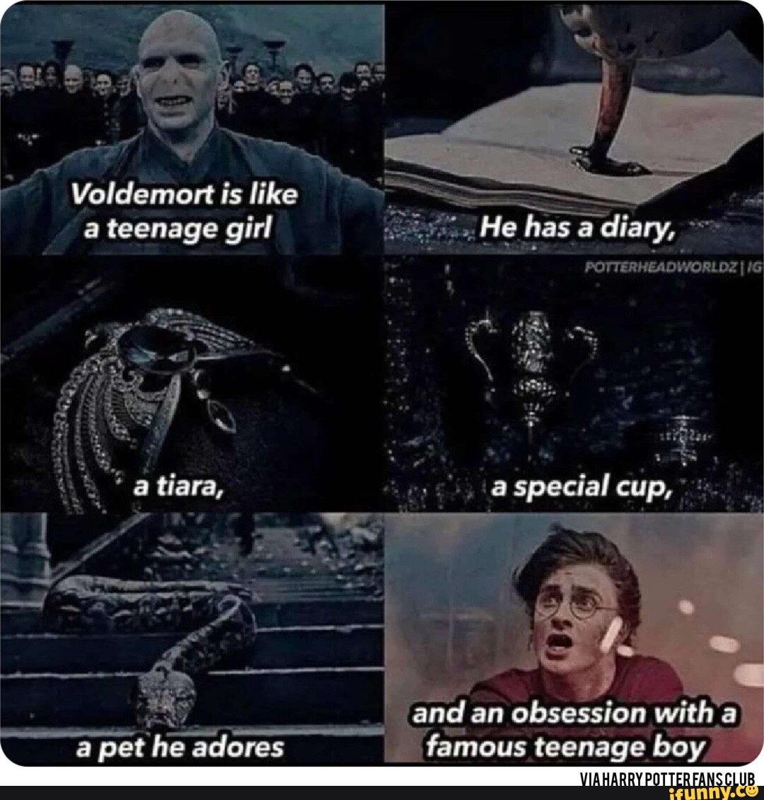 Voldemort is like teenage girl POTTERHEADWORLDZ special an obsession ...