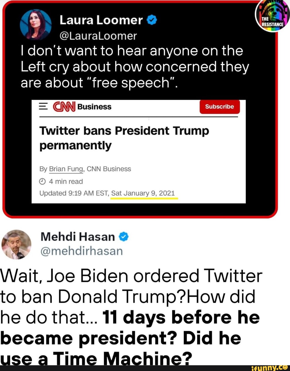 Laura Loomer @LauraLoomer I don't want to hear anyone on the Left cry ...