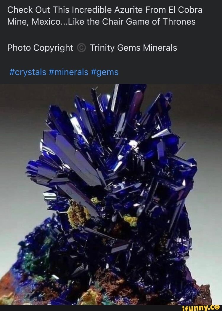 Check Out This Incredible Azurite From El Cobra Mine, Mexico...Like the ...