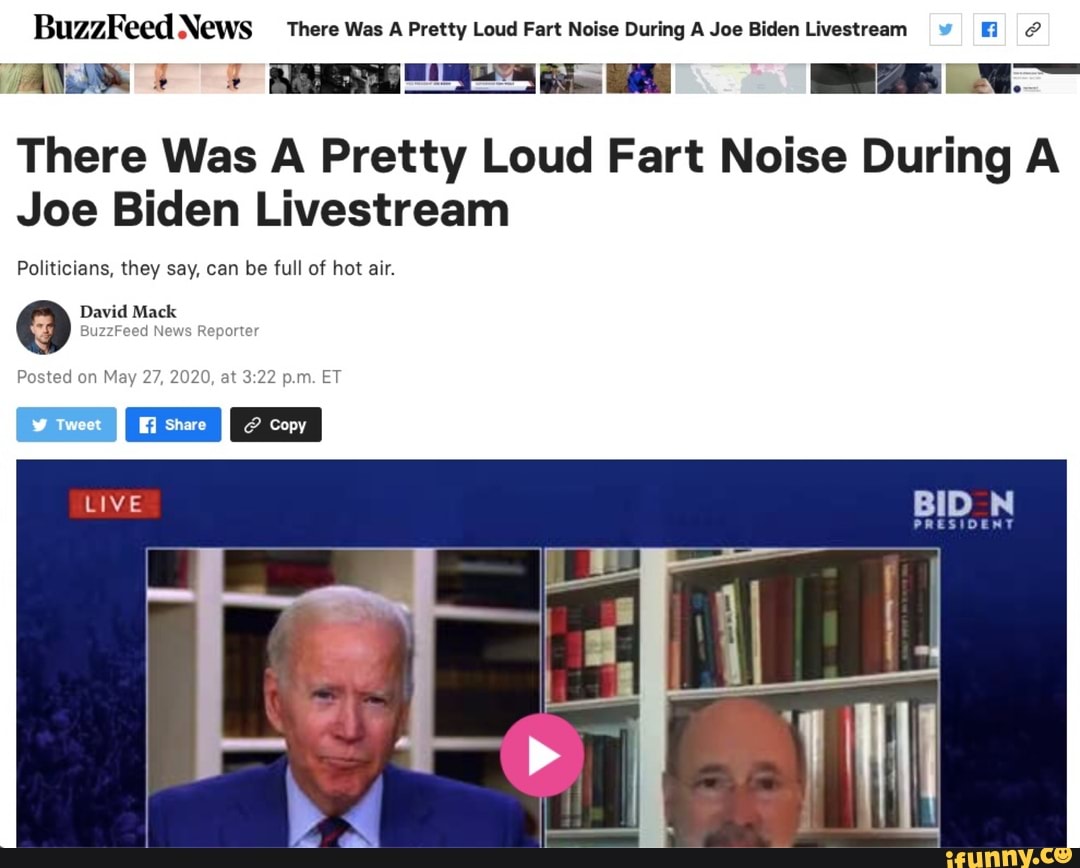 PAN papo AA There Was A Pretty Loud Fart Noise During A Joe Biden ...