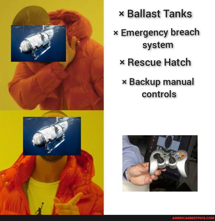 X Ballast Tanks x Emergency breach system Rescue Hatch x Backup manual ...