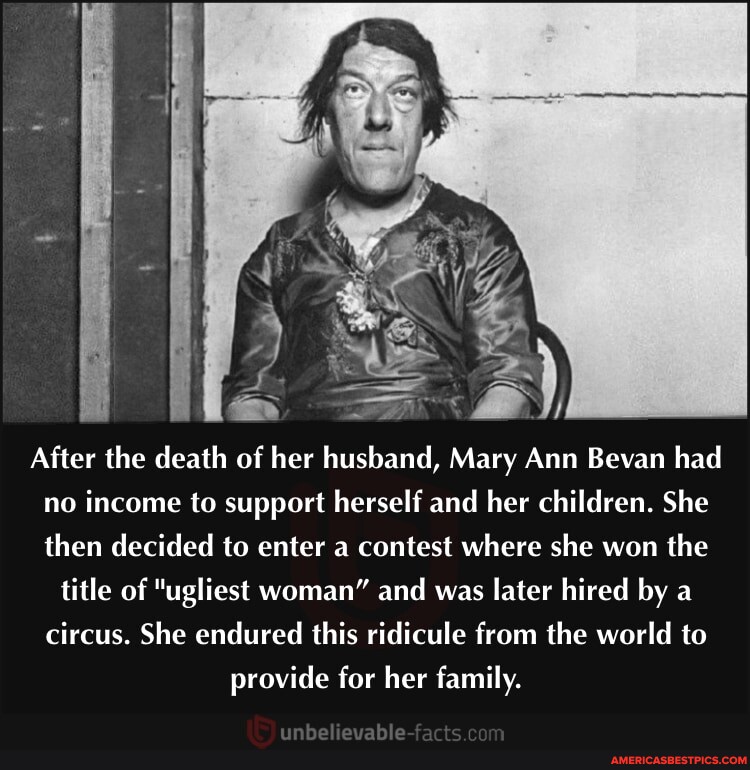 N/A - After the death of her husband, Mary Ann Bevan had no income to ...