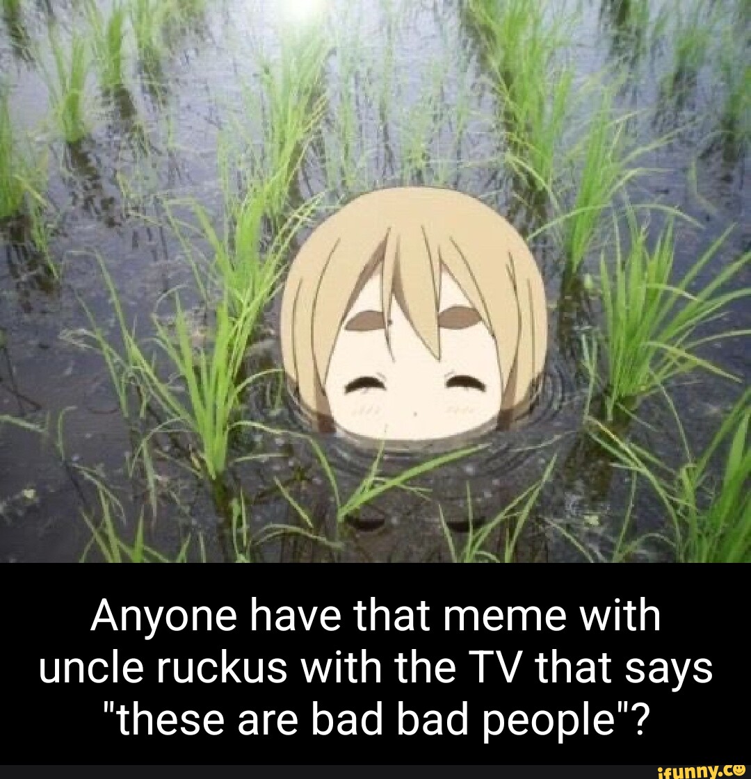 "ar Anyone have that meme with uncle ruckus with the TV that says ...