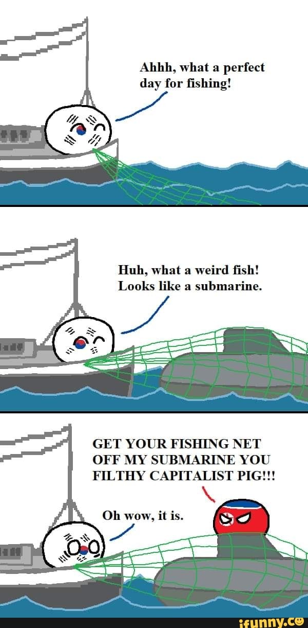 Ahbh, what a perfect day for fishing! Huh, what a weird fish! Looks ...