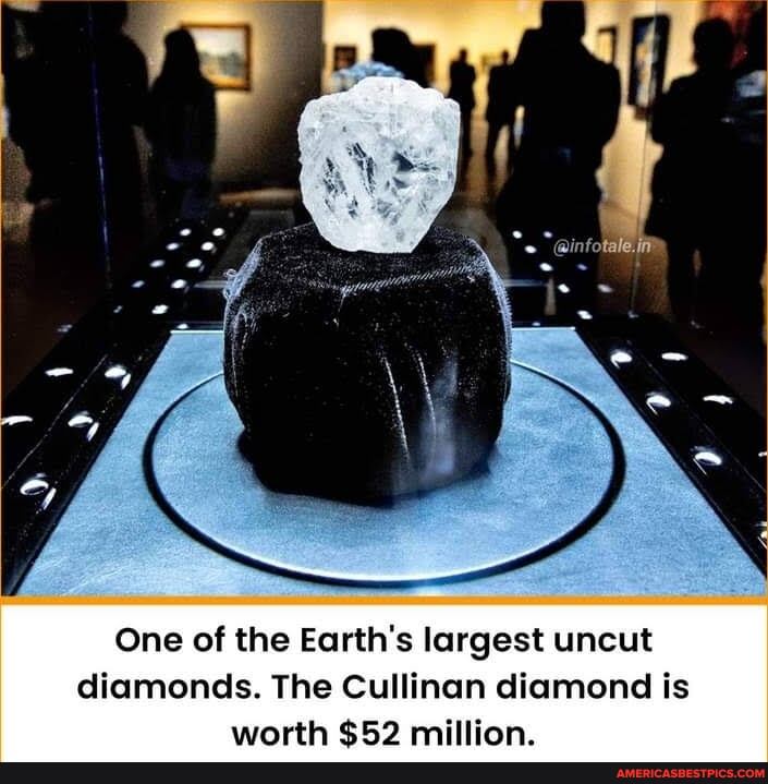 One of the Earth's largest uncut diamonds. The Cullinan diamond is ...