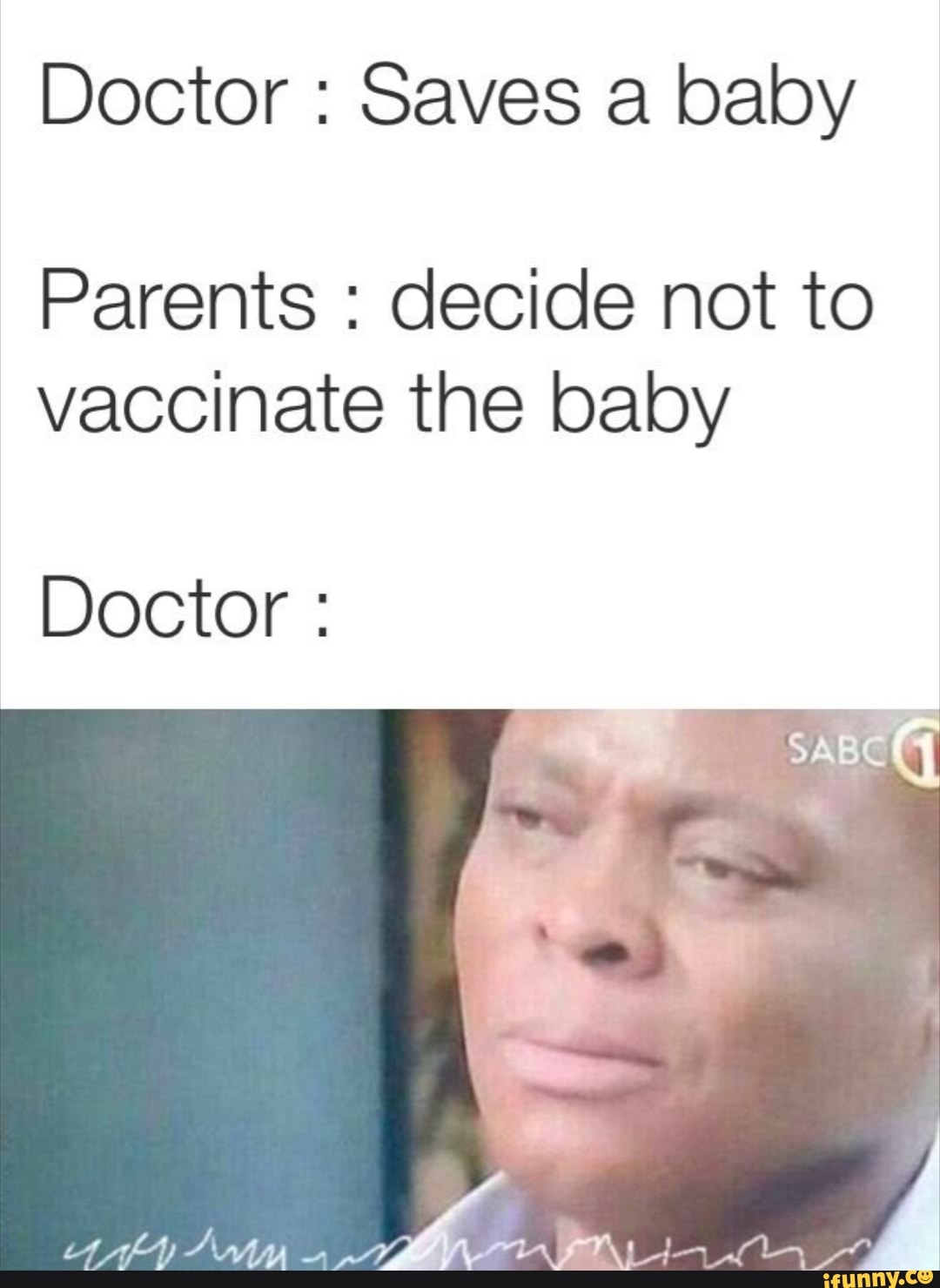 Doctor Saves a baby Parents decide not to vaccinate the baby Doctor - )