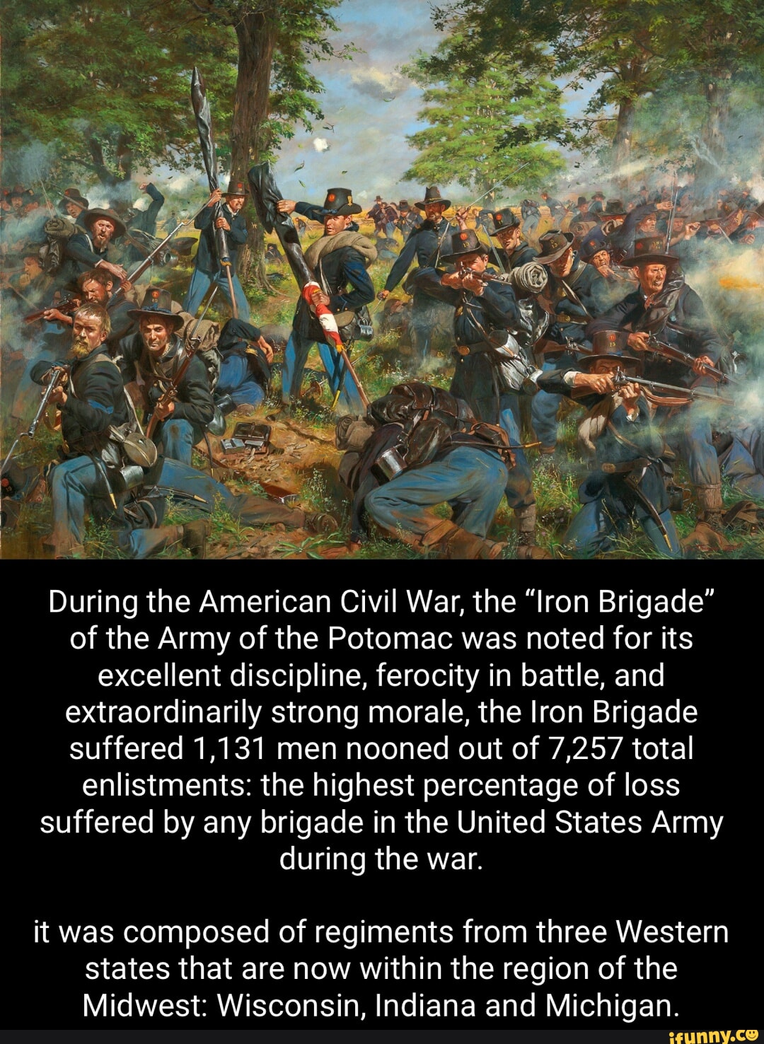 Pe During the American Civil War, the "Iron Brigade" of the Army of the ...