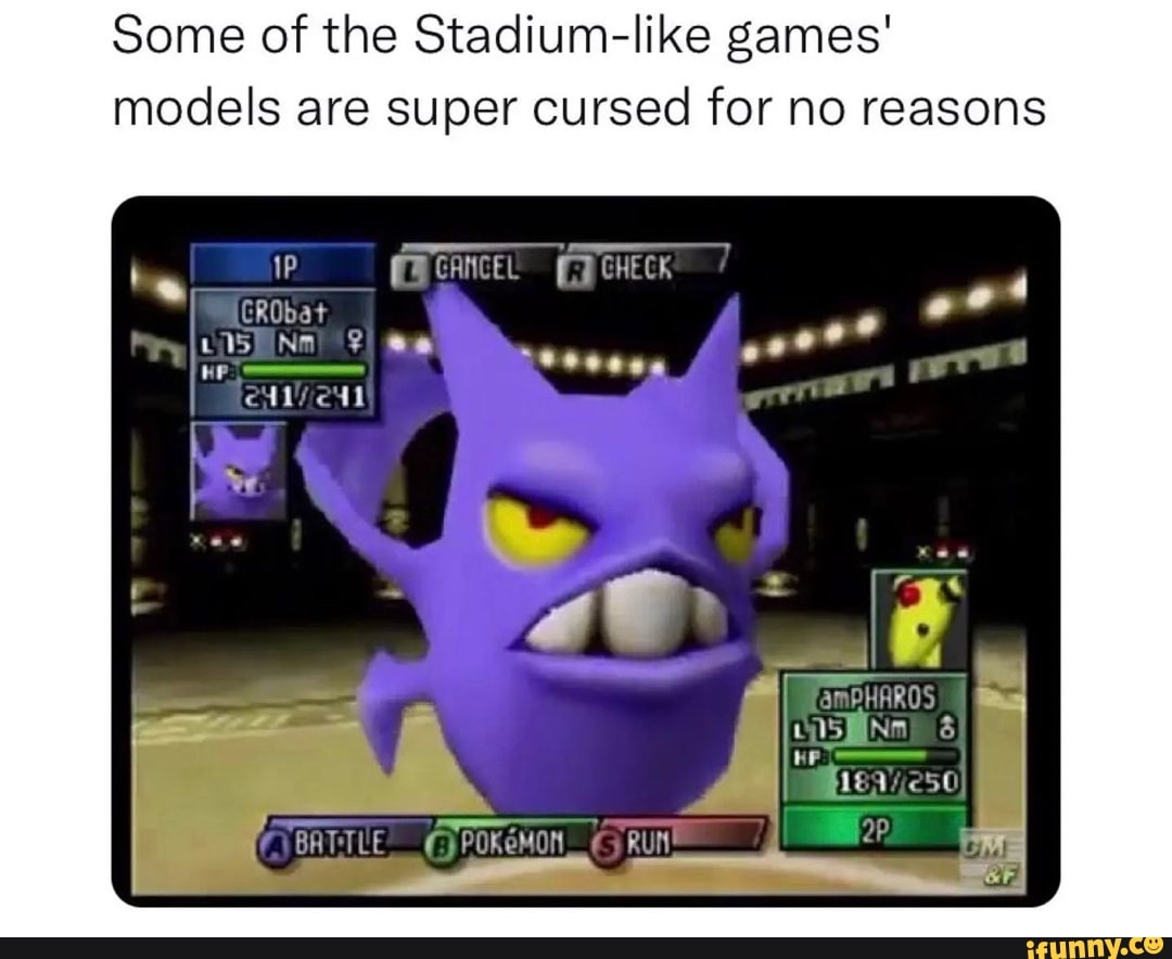Some of the Stadium-like games' models are super cursed for no reasons ...