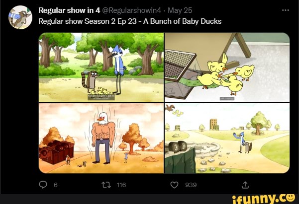 Regular show in 4 @Re: 5 Regular show Season Ep 23 - A Bunch of Baby ...