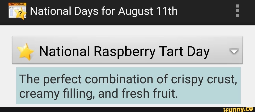 National Raspberry Tart Day The perfect combination of crispy crust ...