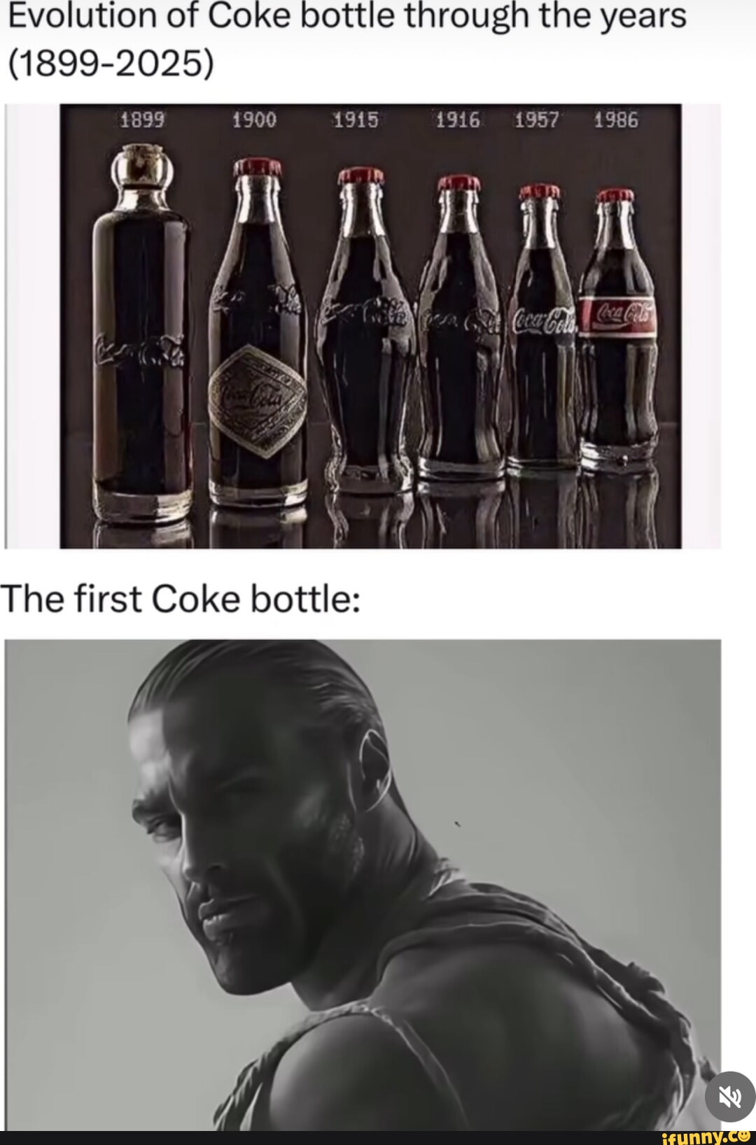Evolution of Coke bottle through the years (1899-2025) 1899 1900 1915 ...