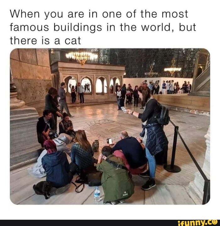 When you are in one of the most famous buildings in the world, but ...