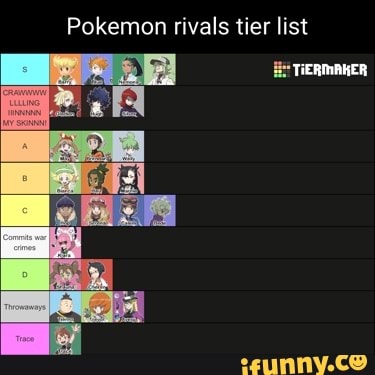 Pokemon rivals tier list TIERMAKER - iFunny