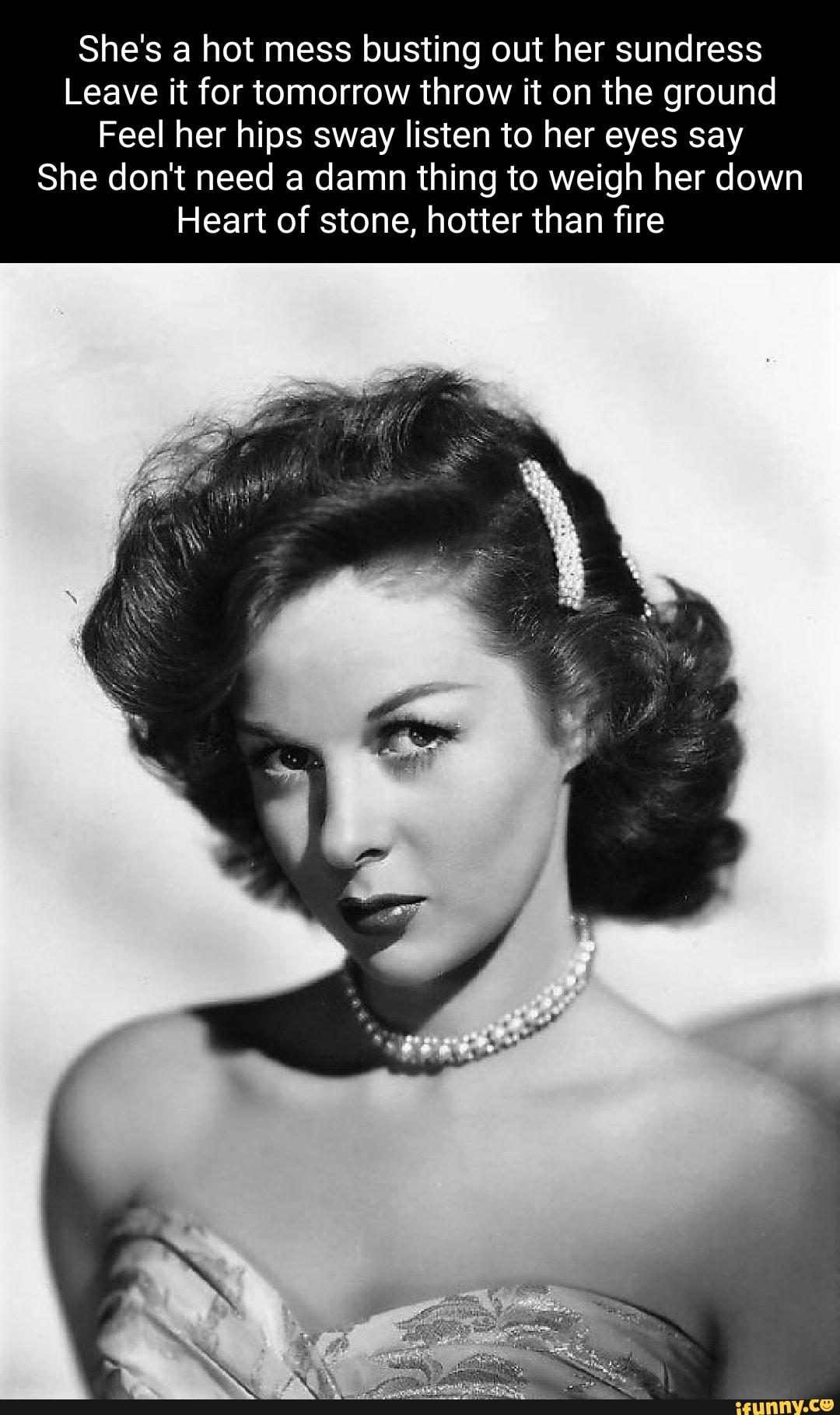 She's a hot mess busting out her sundress Leave it for tomorrow throw ...