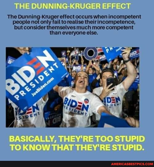 THE OUNNING-KRUGER EFFECT The Dunning-Kruger effect occurs when ...