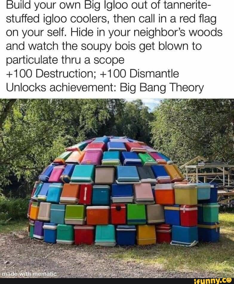 Build your own Big Igloo out of tannerite- stuffed igloo coolers, then ...