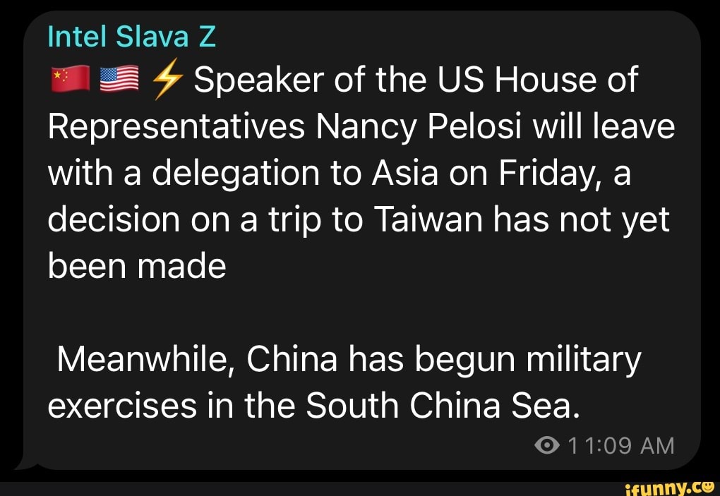 Intel Slava Z Speaker of the US House of Representatives Nancy Pelosi ...