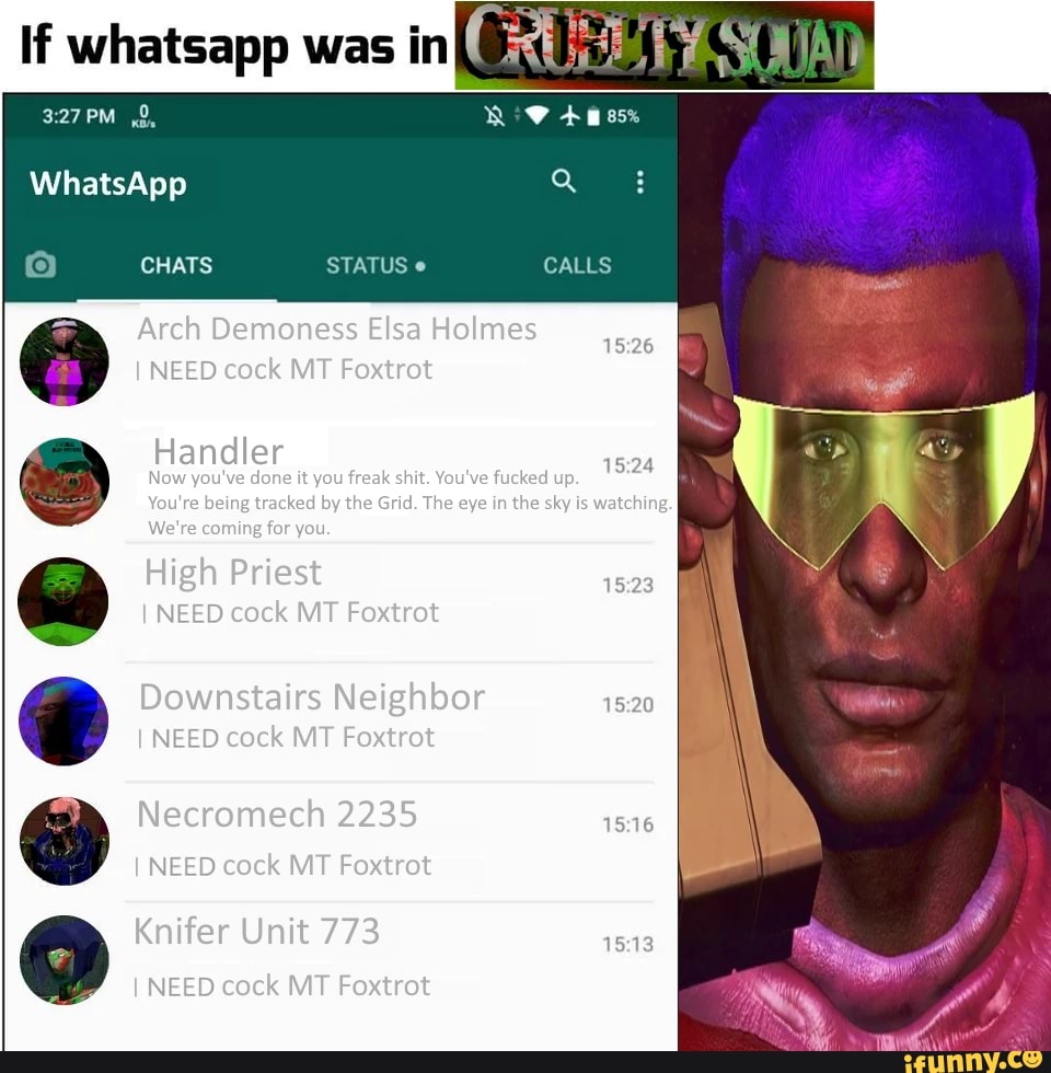 Was WhatsApp Q CHATS STATUS CALLS Arch Demoness Elsa Holmes NEED cock ...