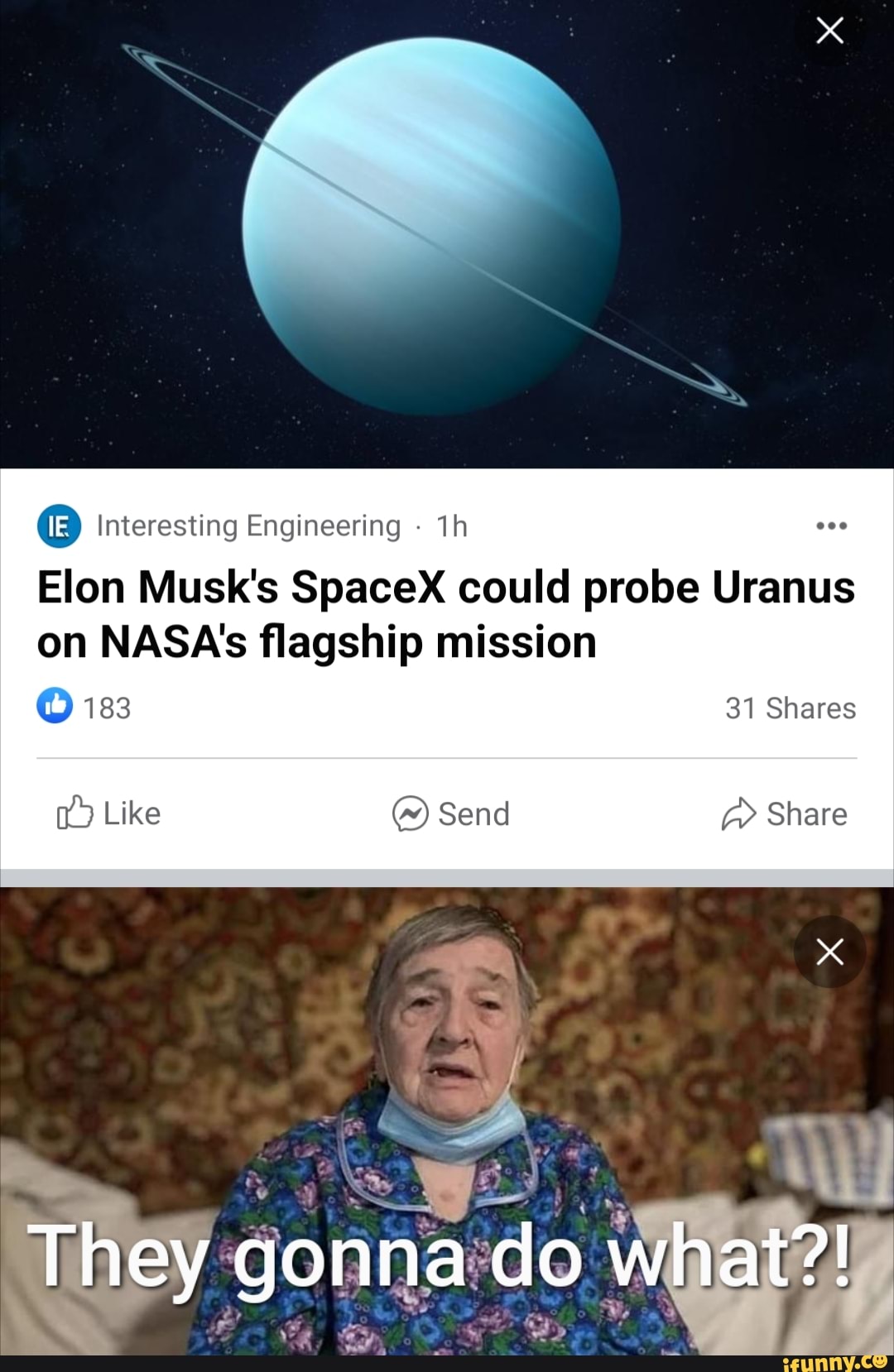 Interesting Engineering - Elon Musk's SpaceX could probe Uranus on NASA ...
