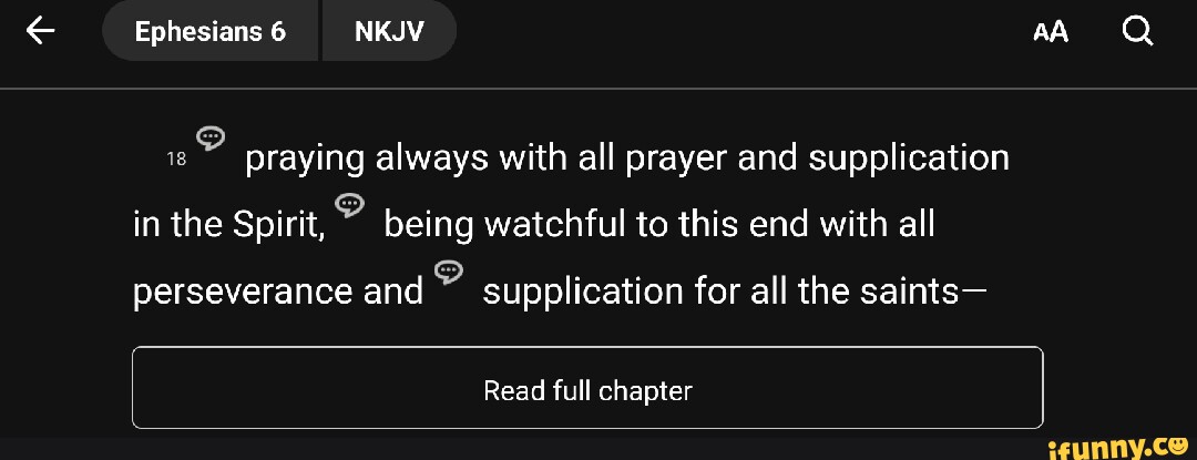 Ephesians 6 NKJV praying always with all prayer and supplication in the ...