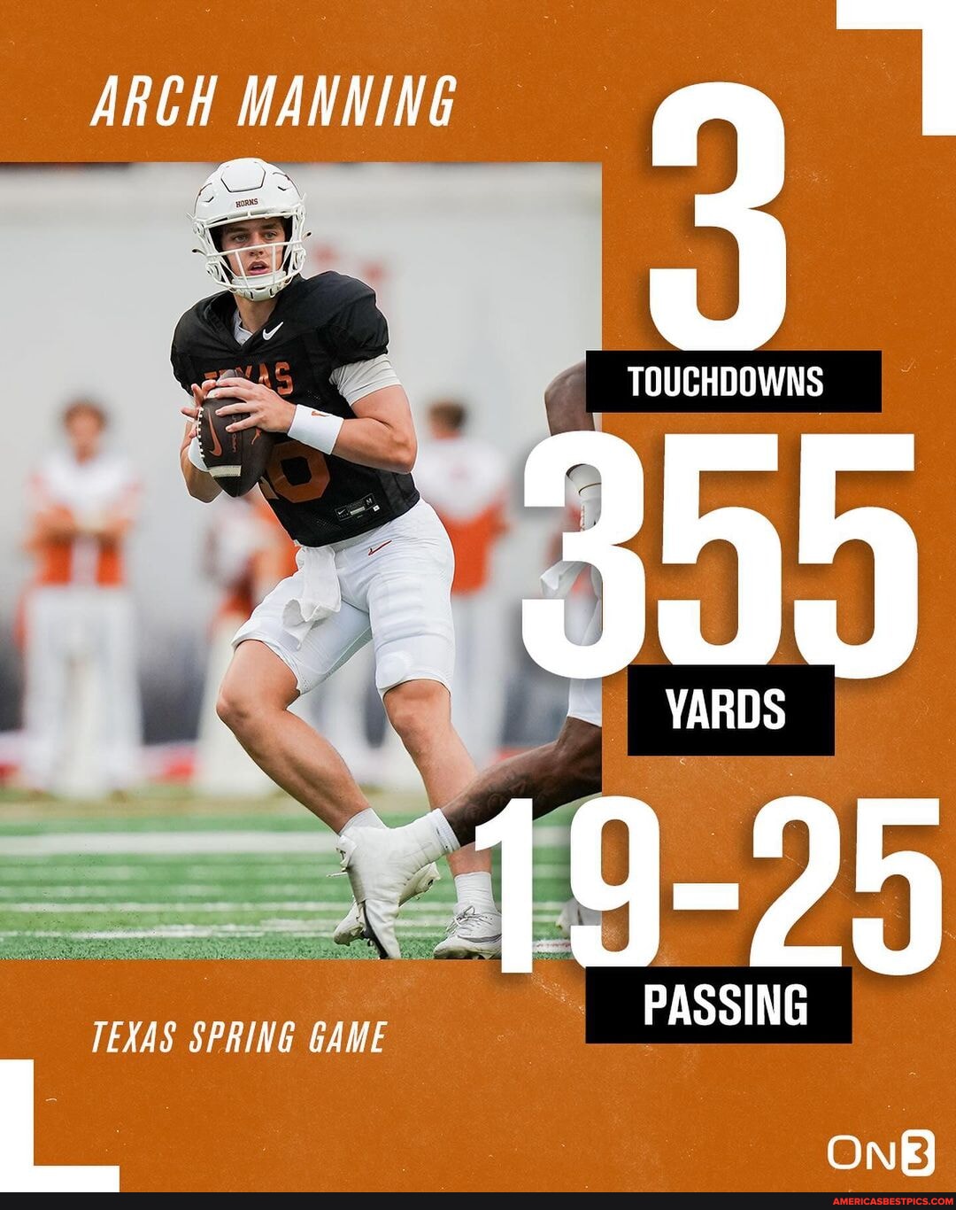 Former On star QBs spring game stats Thoughts - ARCH MANNING TOUCHDOWNS ...