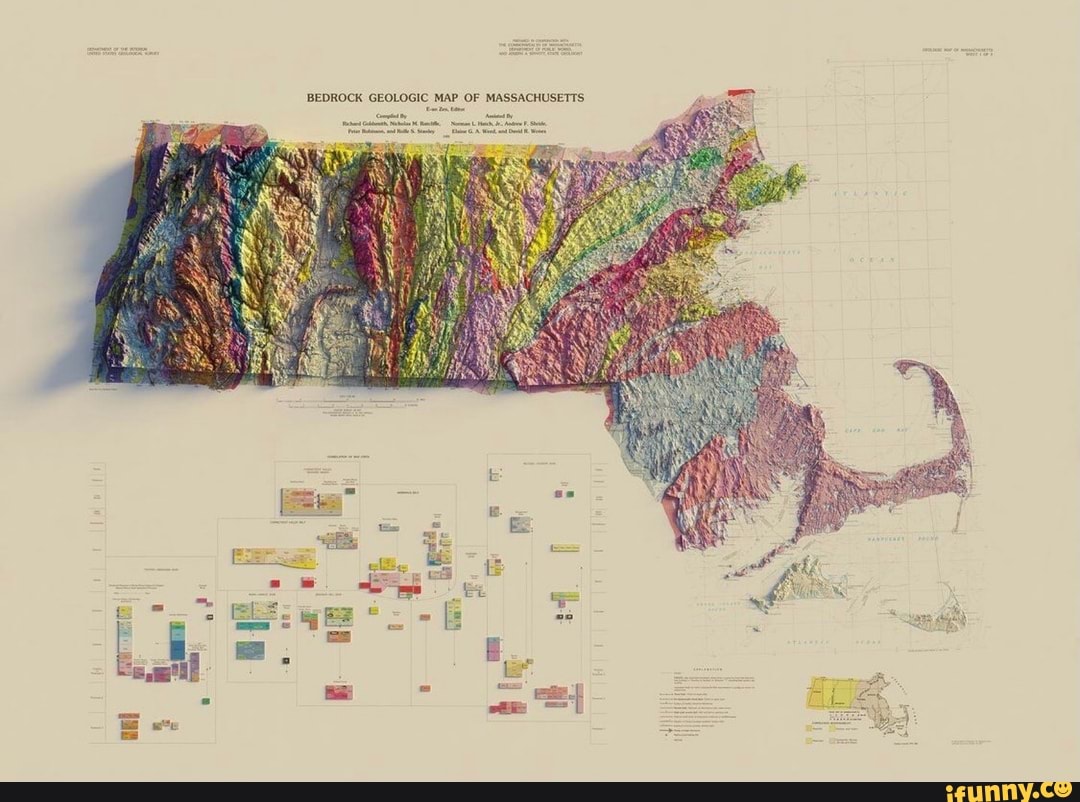 BEDROCK GEOLOGIC MAP OF MASSACHUSETTS: - iFunny