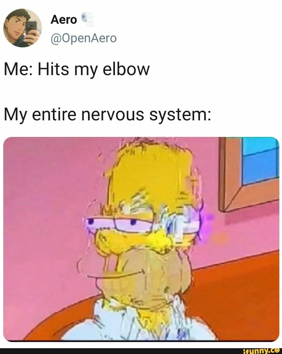 @OpenAero Me: Hits my elbow My entire nervous system: - iFunny