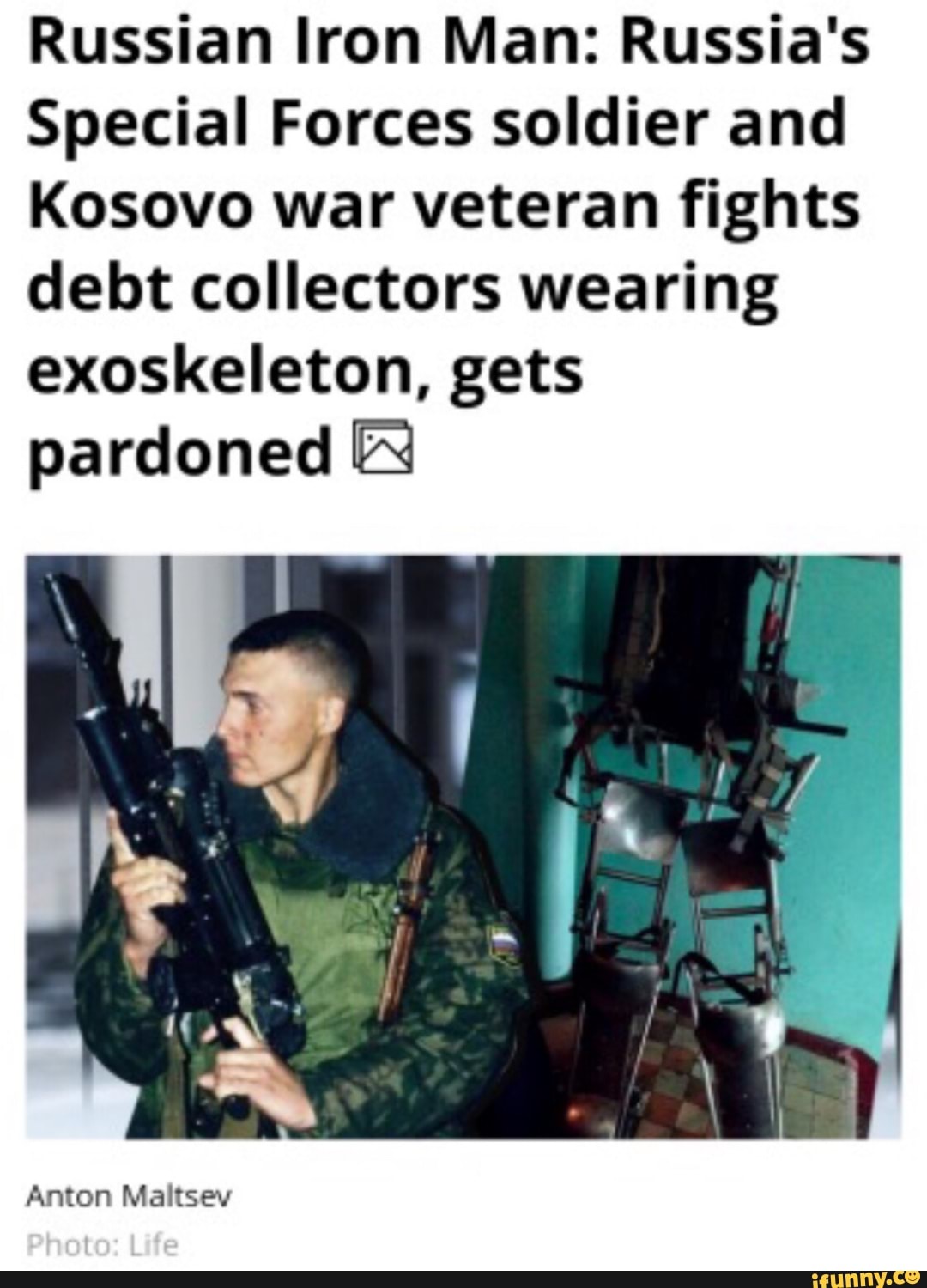 Russian Iron Man: Russia's Special Forces soldier and Kosovo war ...